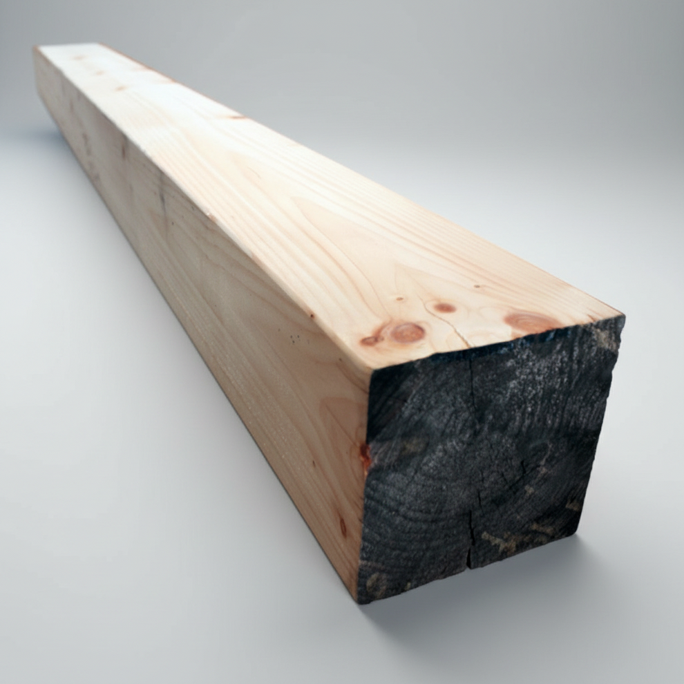 8"x8"x72" Pine Timber Mantel - Rustic Log Home Mantel – Log Home Mart