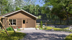 2-Bedroom Log Cabin Kit 28x38 (Kit G) – Log Home Mart