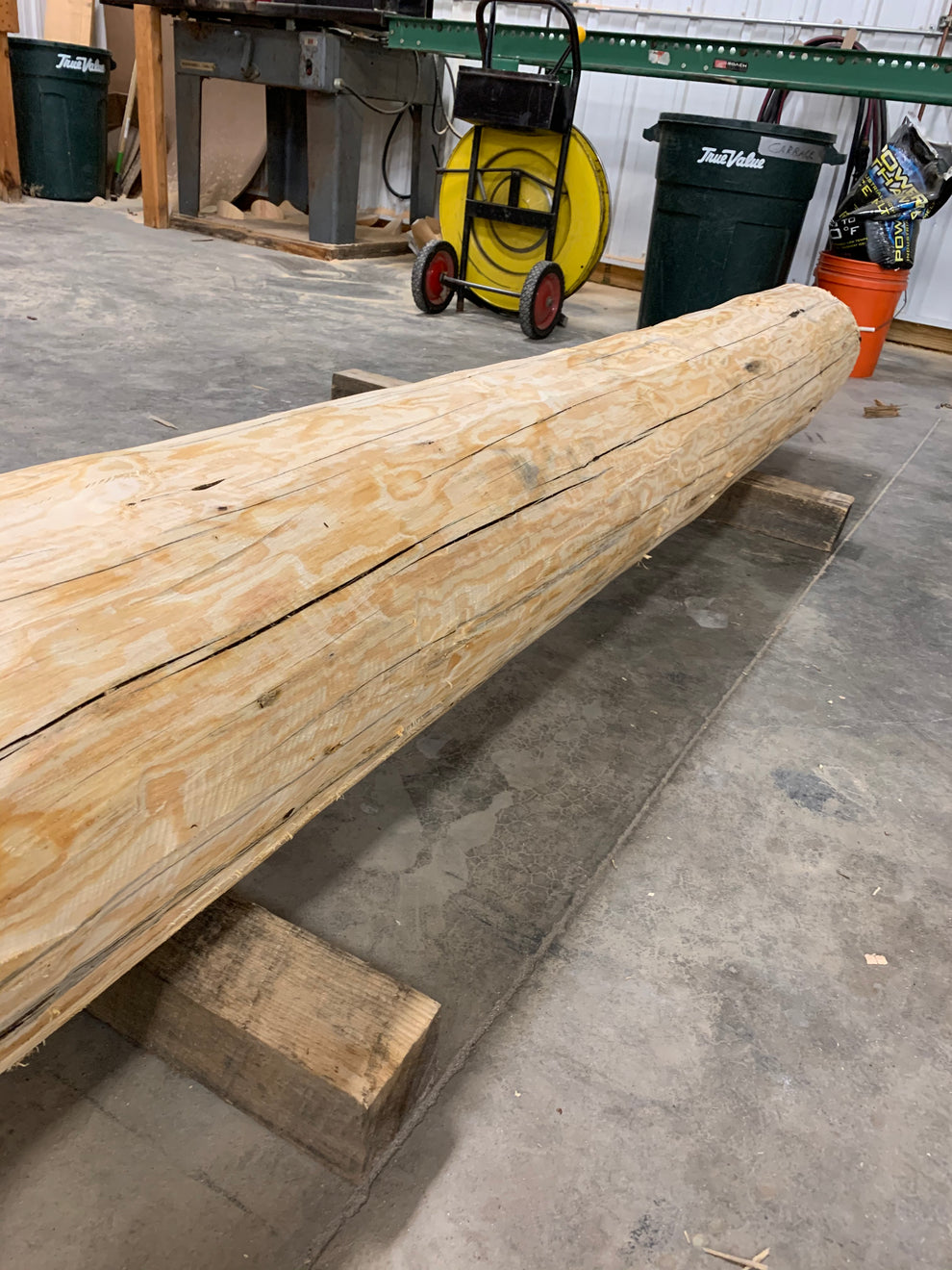 Rustic Pine Post - Peeled - #543 - Tree Trunk Column Support Pole Air ...