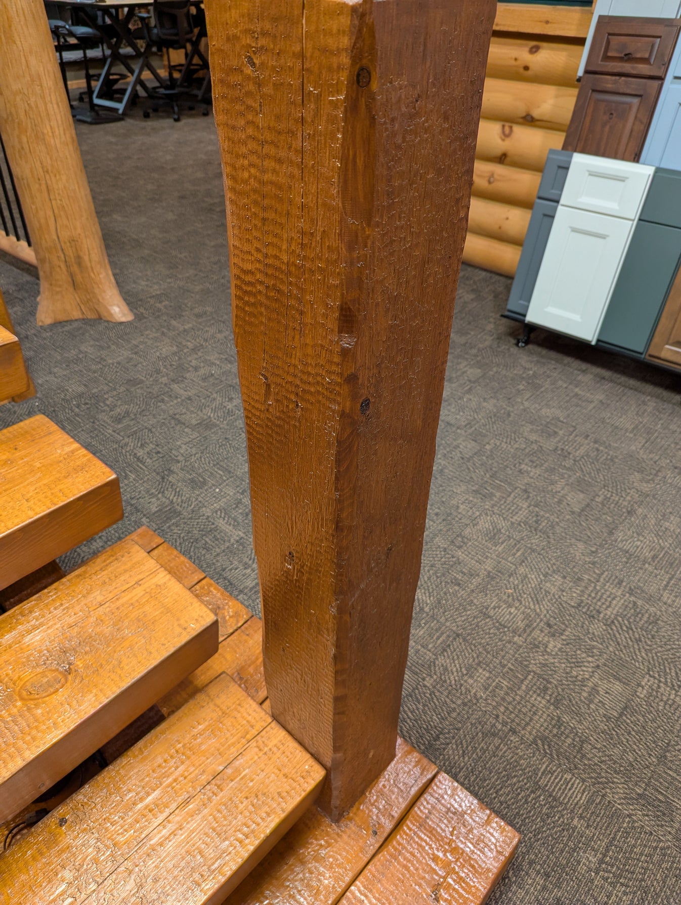 8" x 8" Square Timber Post - White Pine – Log Home Mart