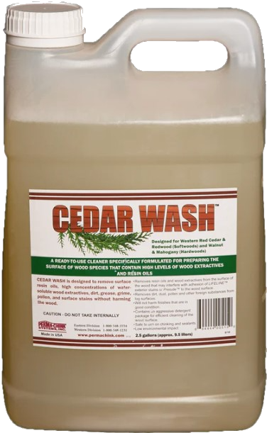 Cedar Wash - Bare Wood Cleaner for Cedar, Southern Pine, Douglas Fir ...