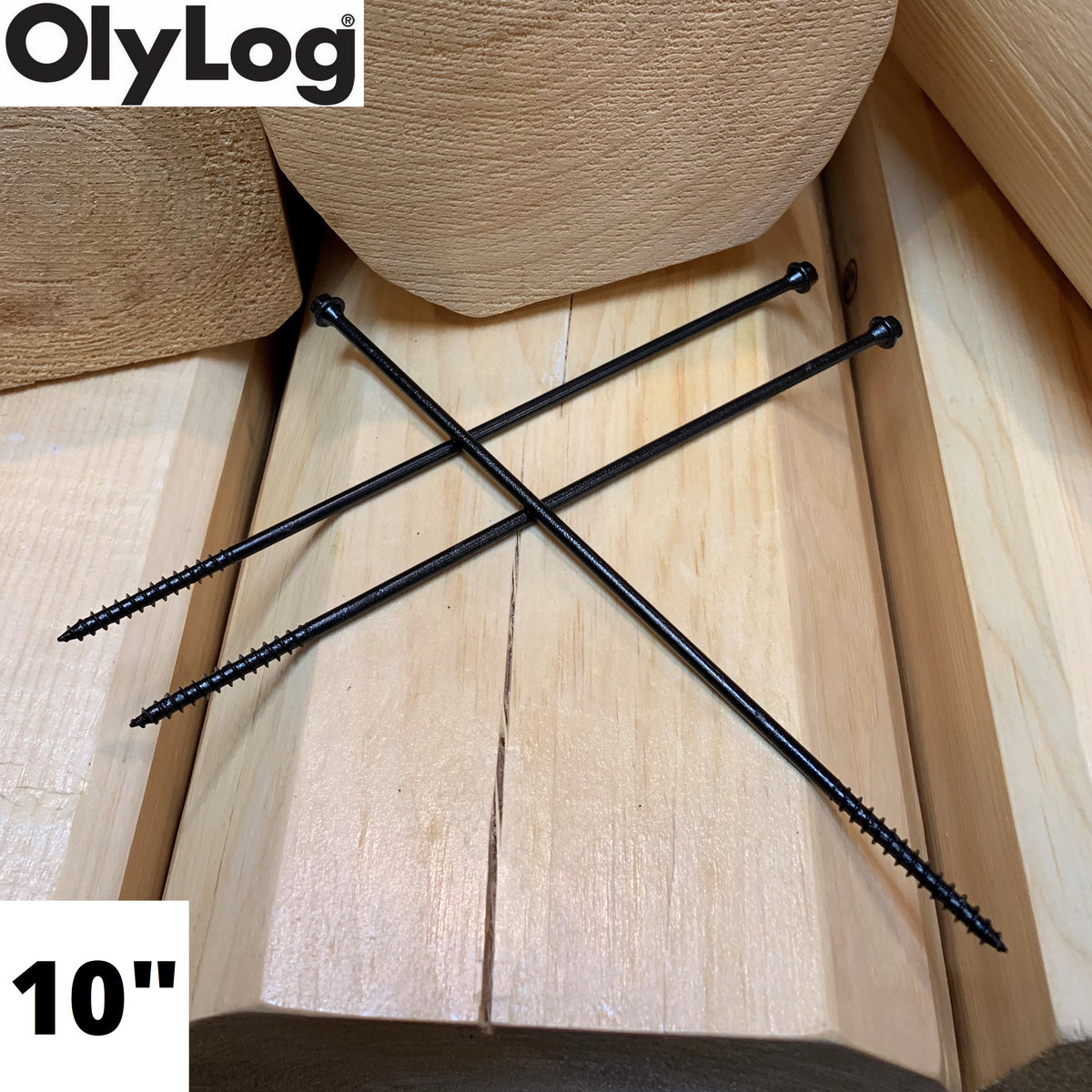 10" Log & Timber Screws - OlyLog – Log Home Mart
