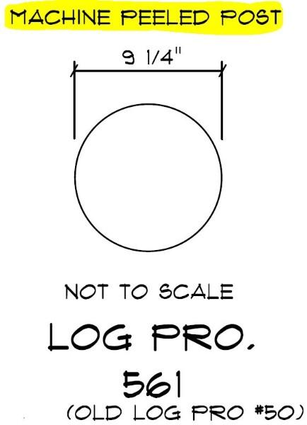 10" Milled Round Log Post - #561 Machine Peeled – Log Home Mart