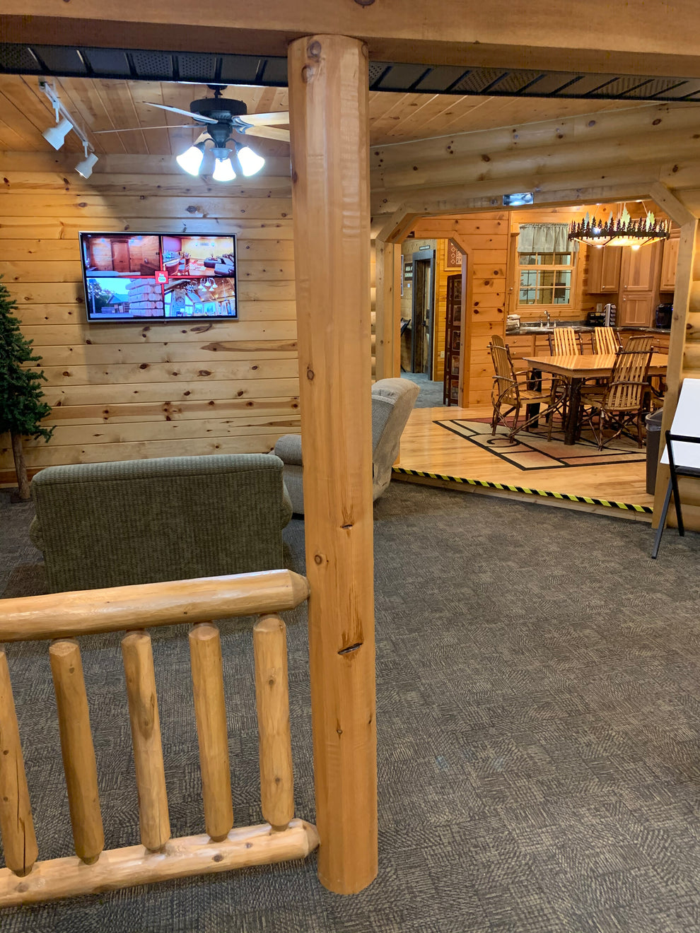 8" Round Log Post - Milled - #521 Machine Peeled – Log Home Mart