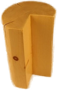 Vertical Corner - 7" V-Notched Round #531 – Log Home Mart