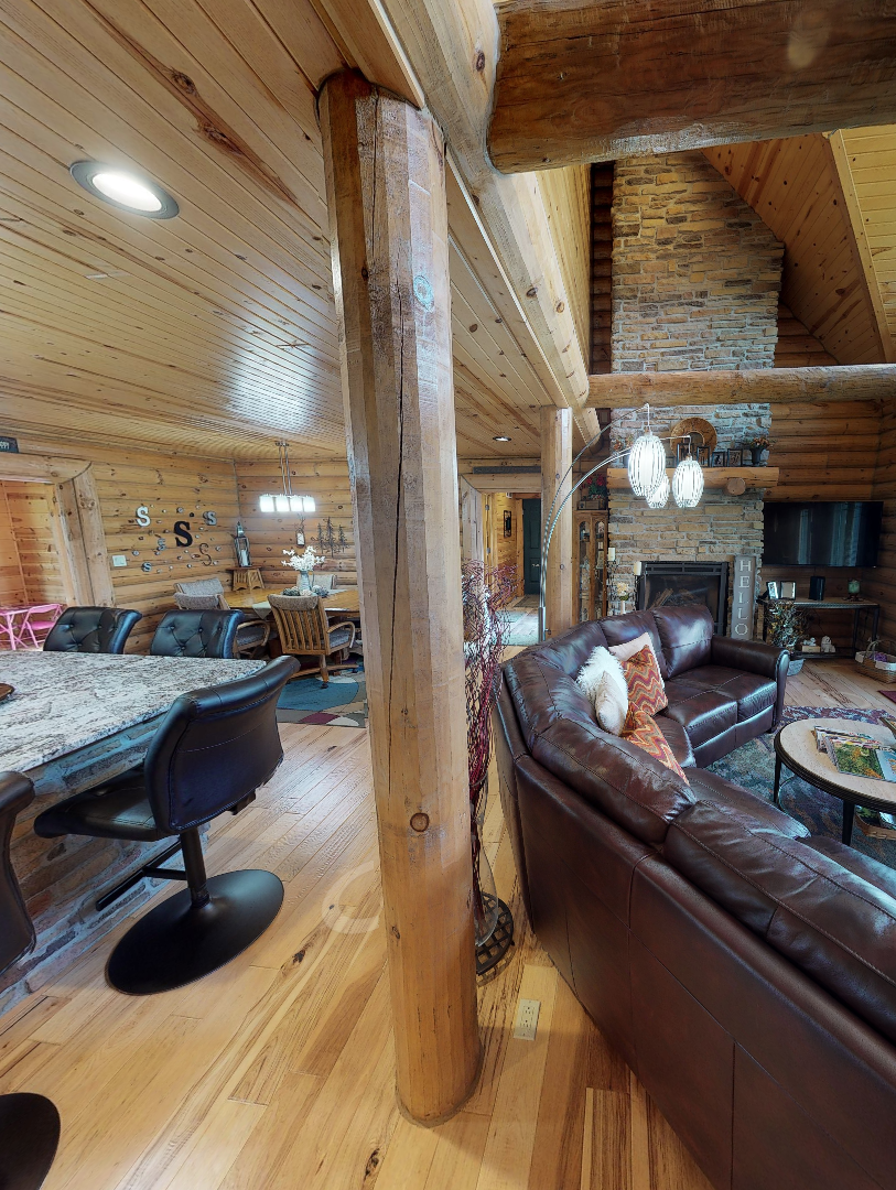 10" Milled Round Log Post - #561 Machine Peeled – Log Home Mart