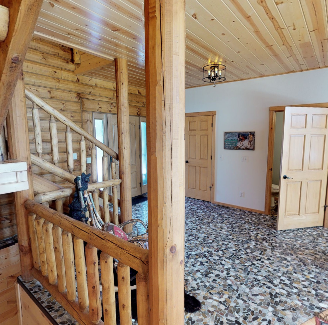 8" Round Log Post - Milled - #521 Machine Peeled – Log Home Mart