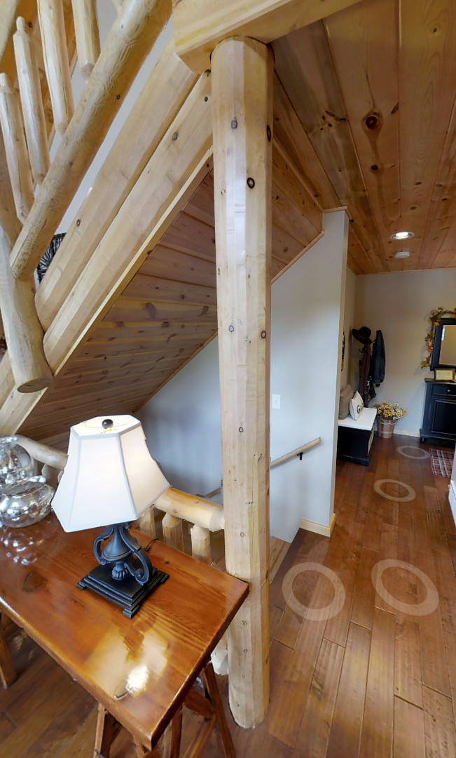 8" Round Log Post - Milled - #521 Machine Peeled – Log Home Mart