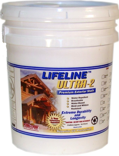 Lifeline Ultra-2 - Exterior Stain - 5 Gallons – Log Home Mart